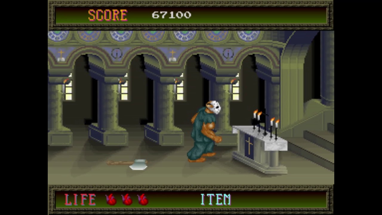 Splatterhouse (Acade) - All Bosses - YouTube