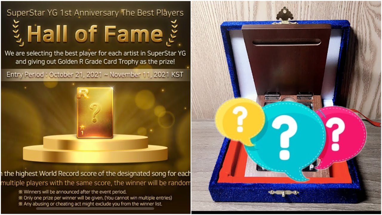 Unboxing “Hall Of Fame” Gift from 1st Anniversary of Superstar YG - YouTube
