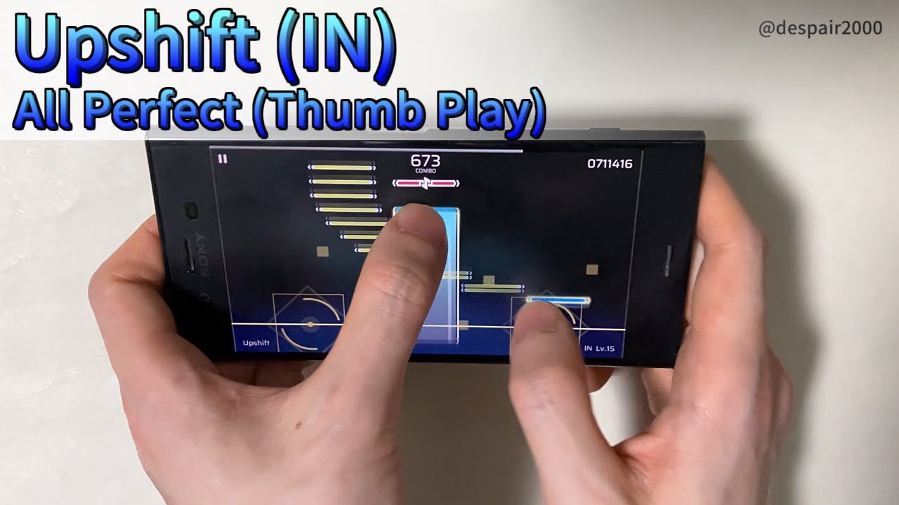 【Phigros】Upshift [IN 15] 親指 All Perfect - YouTube