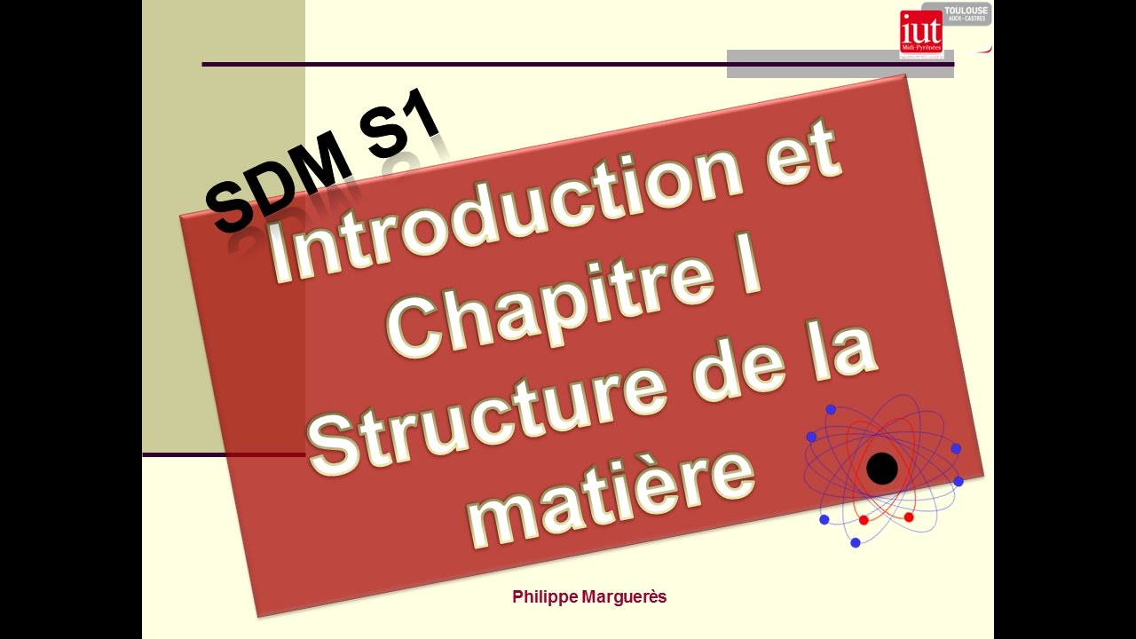 Cours 1 de la Science des Matériaux pour le GMP / Intro et Chapitre 1 ...