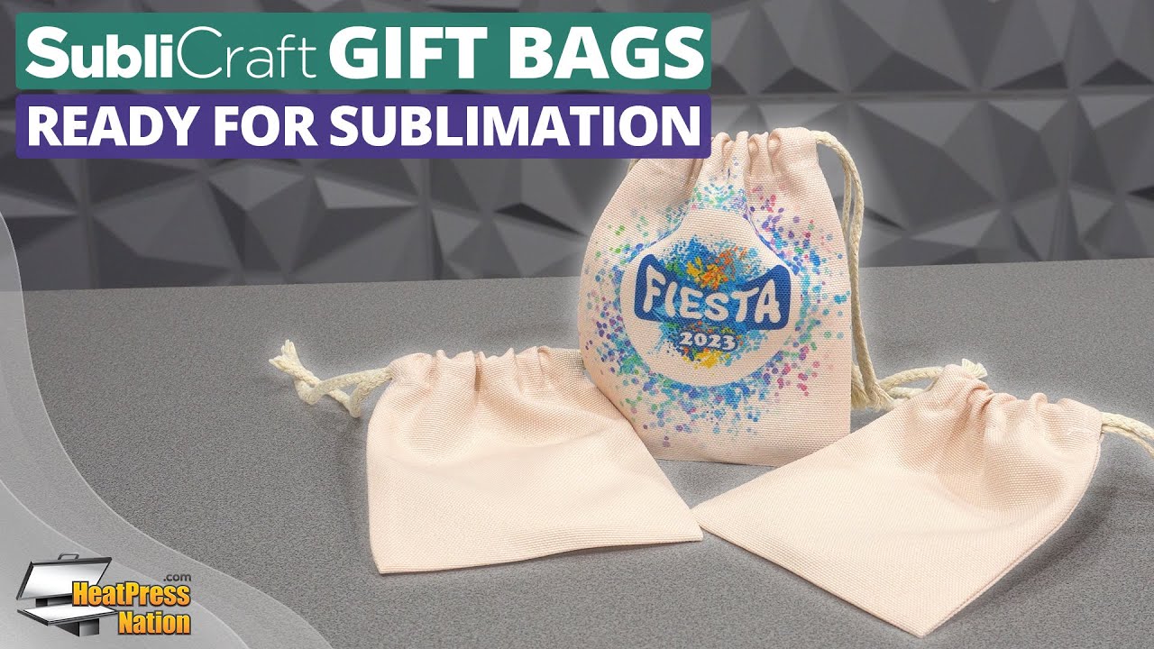 SubliCraft Gift Bags Ready For Sublimation - YouTube