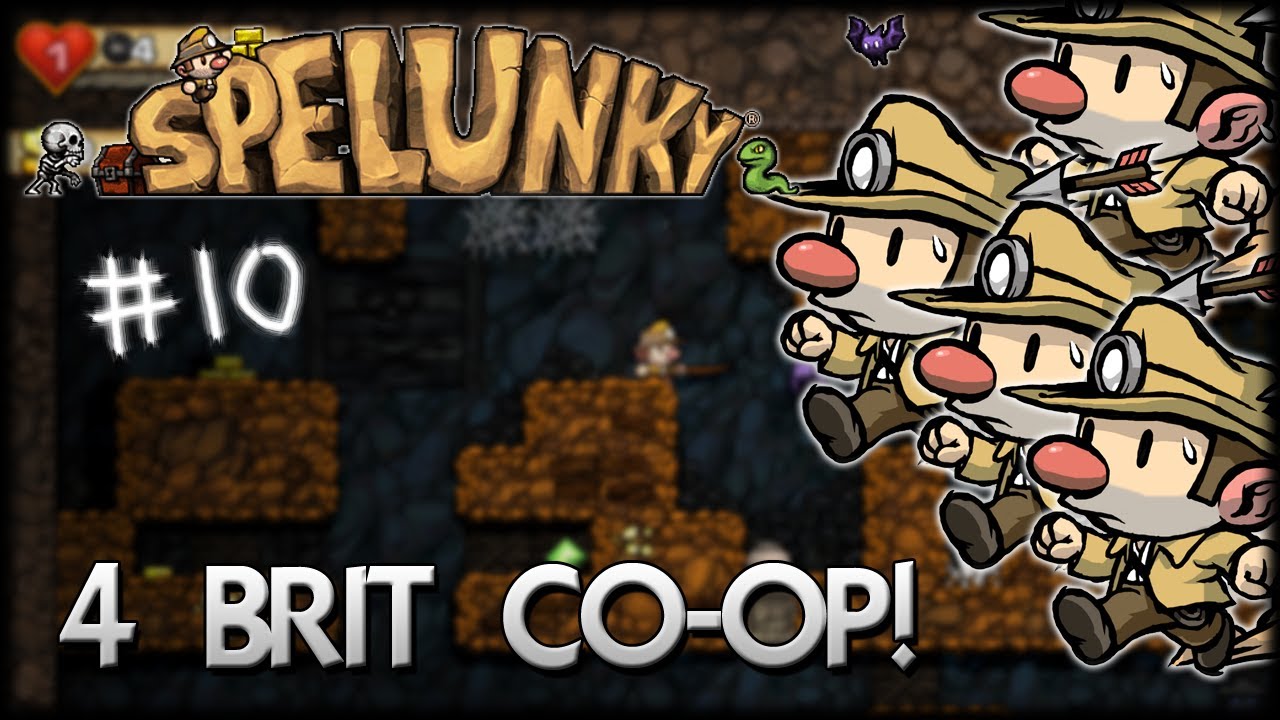4 BRIT CO-OP! - Spelunky Xbox 360 Let's Play - Part 10 - YouTube