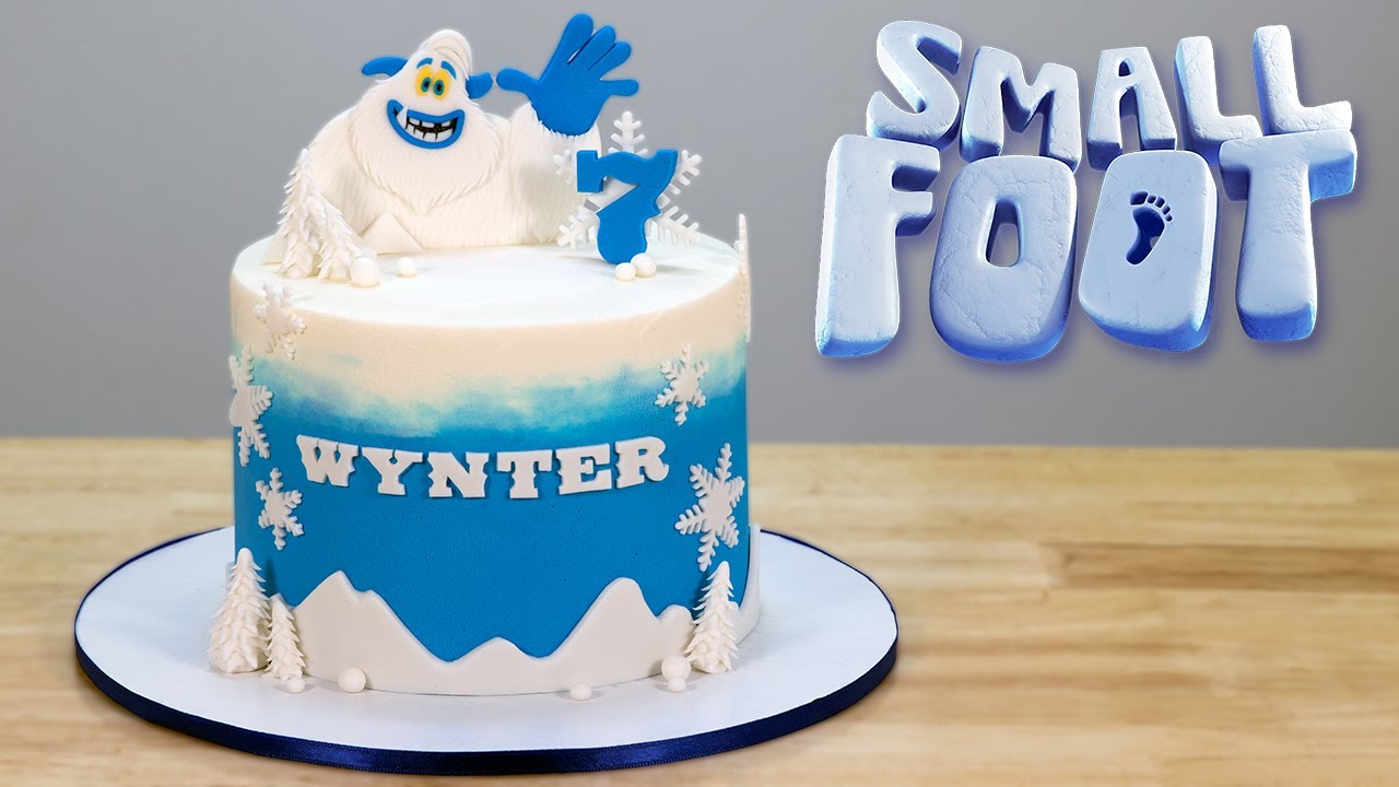 Yeti Birthday Cake (Small Foot) - YouTube