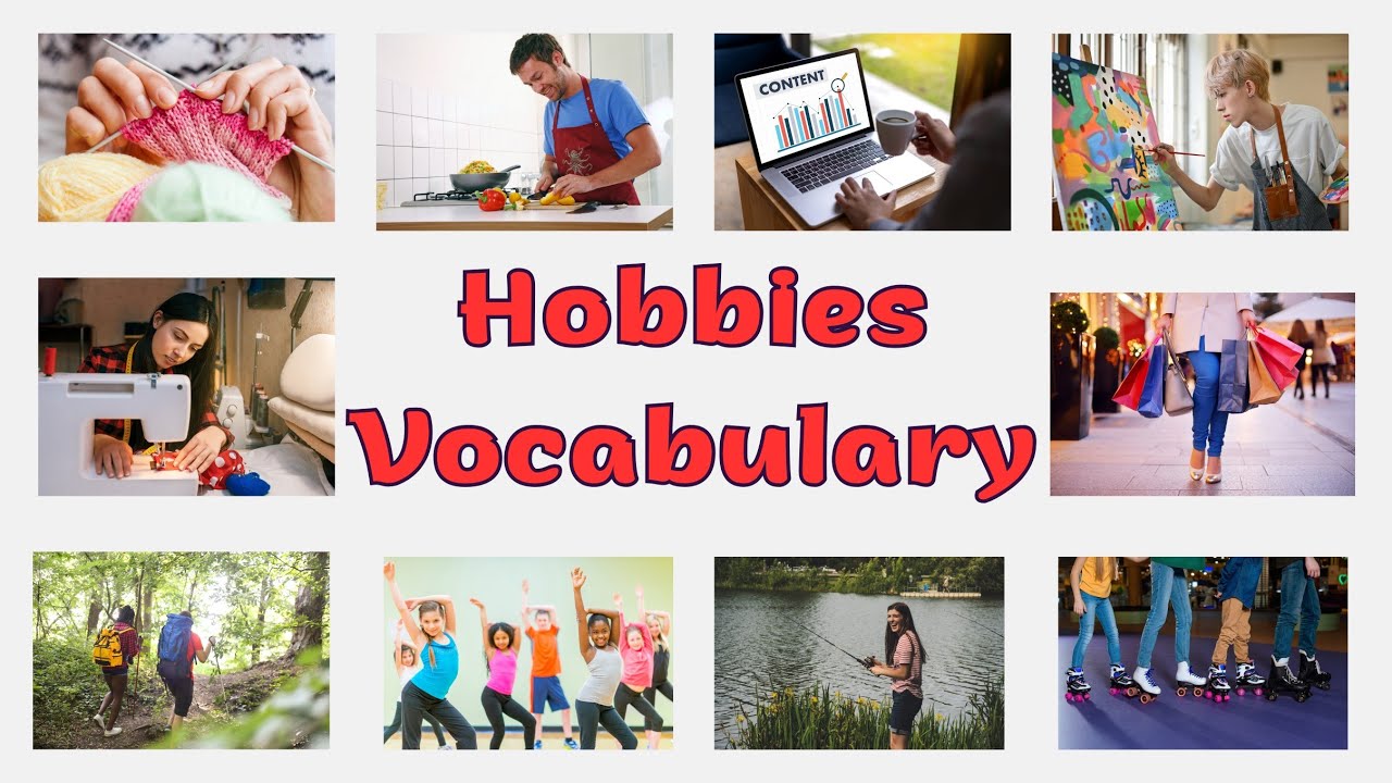 English Vocabulary | Common English Words | Learn 25 Hobbies Name for ...