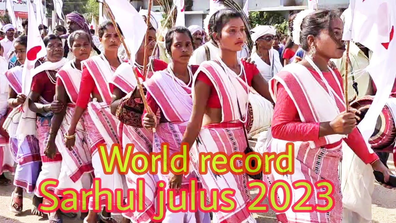 sarhul puja julus 2023 ranchi/world record dance /video jashpur ...