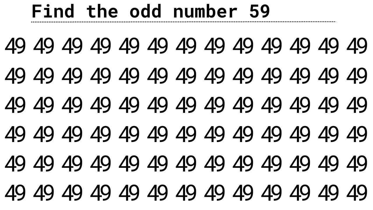 Can You Spot 59 Before Time Runs Out - YouTube