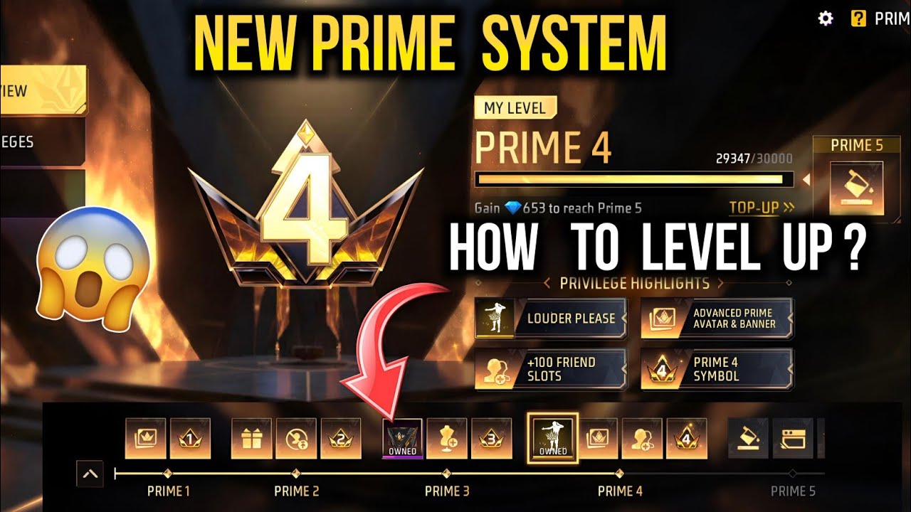 Prime System | How To Level Up | Free Fire Prime | Prime Store, Outfit ...