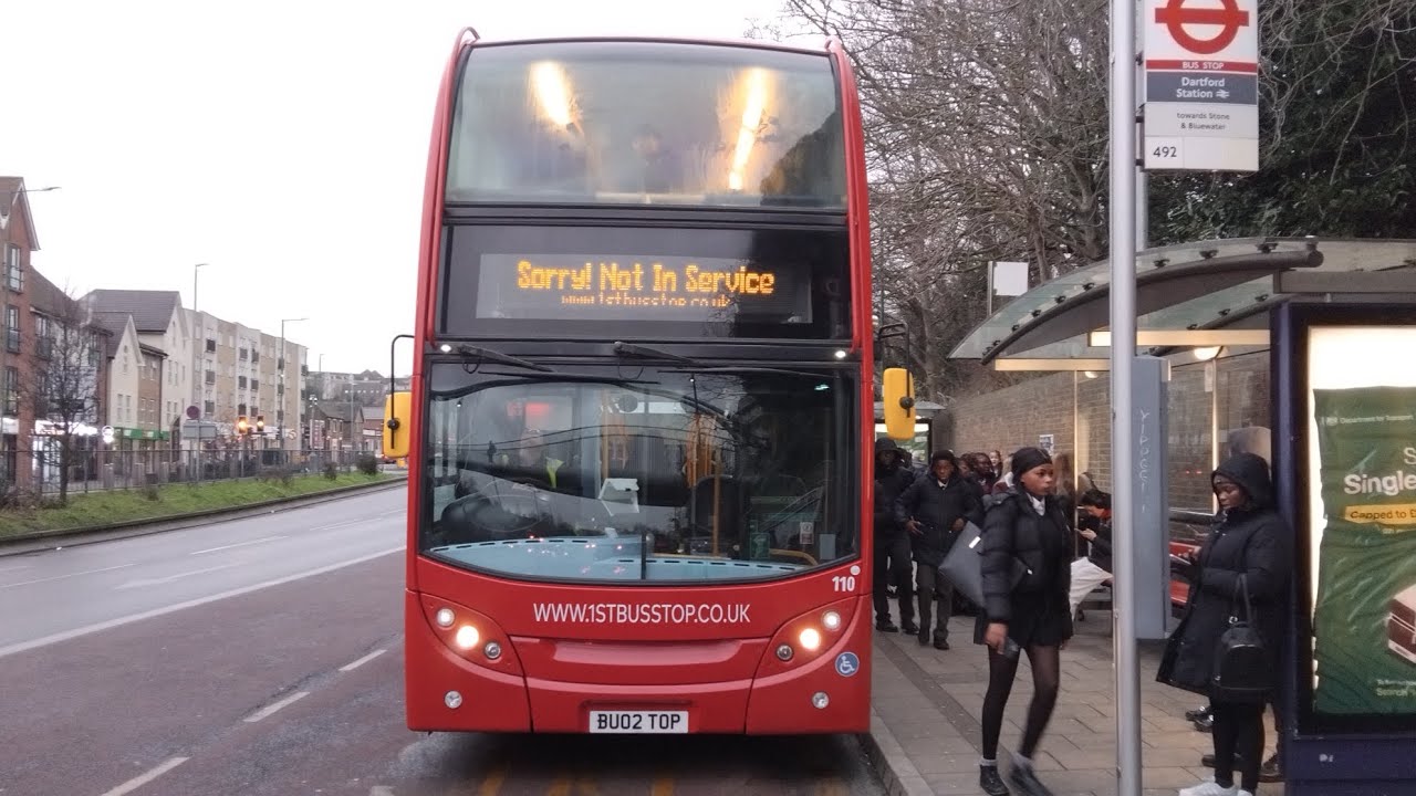 1st Bus Stop - AD Enviro 400 - 110 - BU02TOP - on Route DW1 - (NIS ...