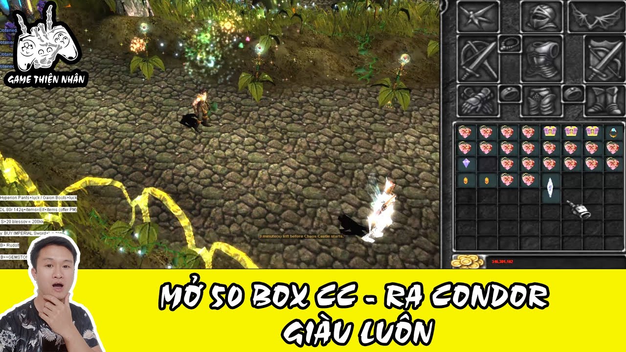 Mở 50 Box CC, Box Cao Cấp, Rớt Flame Of Condor, Mu Online Bless - YouTube