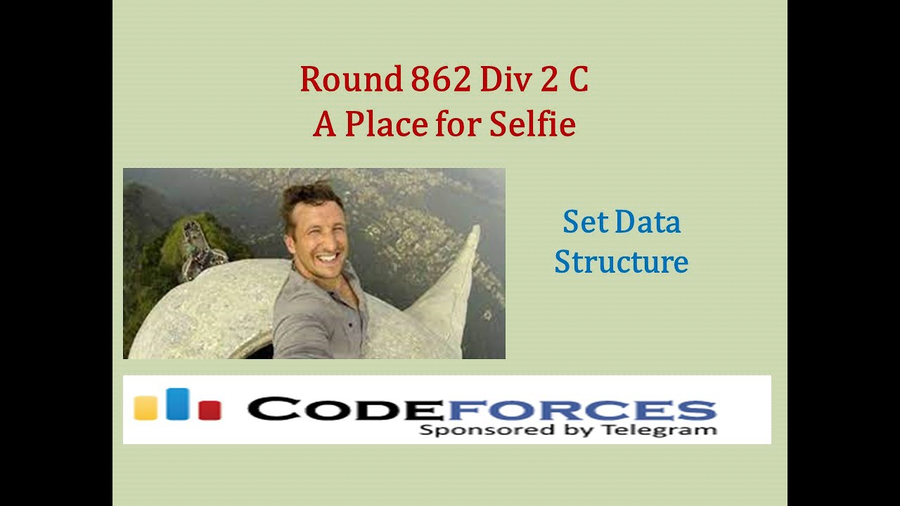 Codeforces Round 862 Div 2 C A Place For Selfie Set Data Structure Youtube