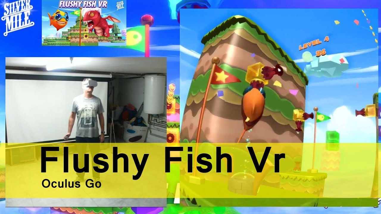 flushy fish vr oculus Go español castellano juego de plataformas - YouTube