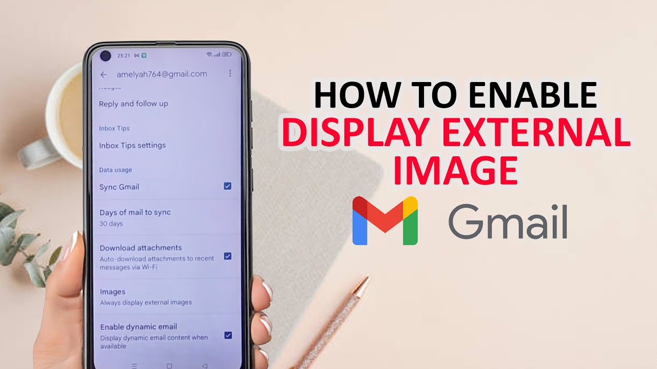 How To Enable Display External Image In Gmail On Android - YouTube