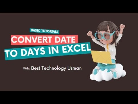 Convert Date to days in Excel | Day formula | Day name formula in excel ...