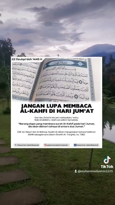 Jangan Lupa Membaca Al Kahfi Di Hari Jumat Alkahfi Alkahfitime