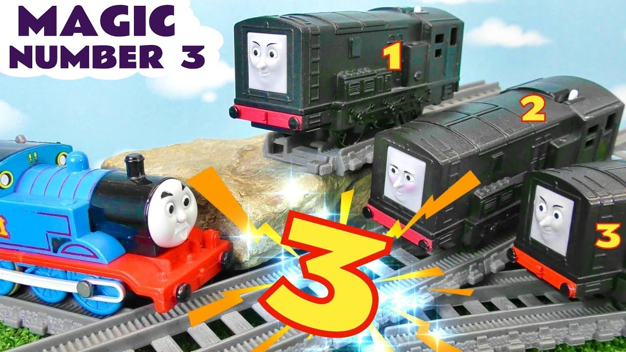 Can the Thomas Trains stop the 3 Magic Number Diesels - YouTube