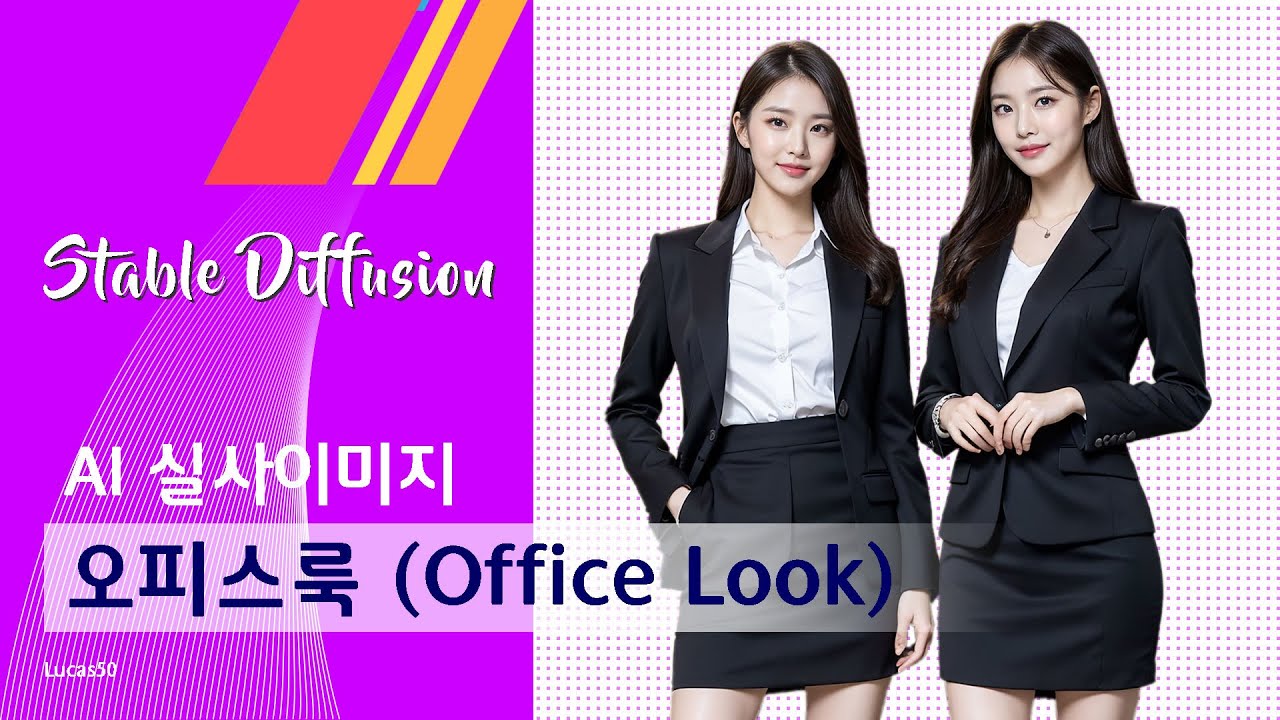 Stable Diffusion 오피스룩(Office Look) AI 실사이미지 - YouTube