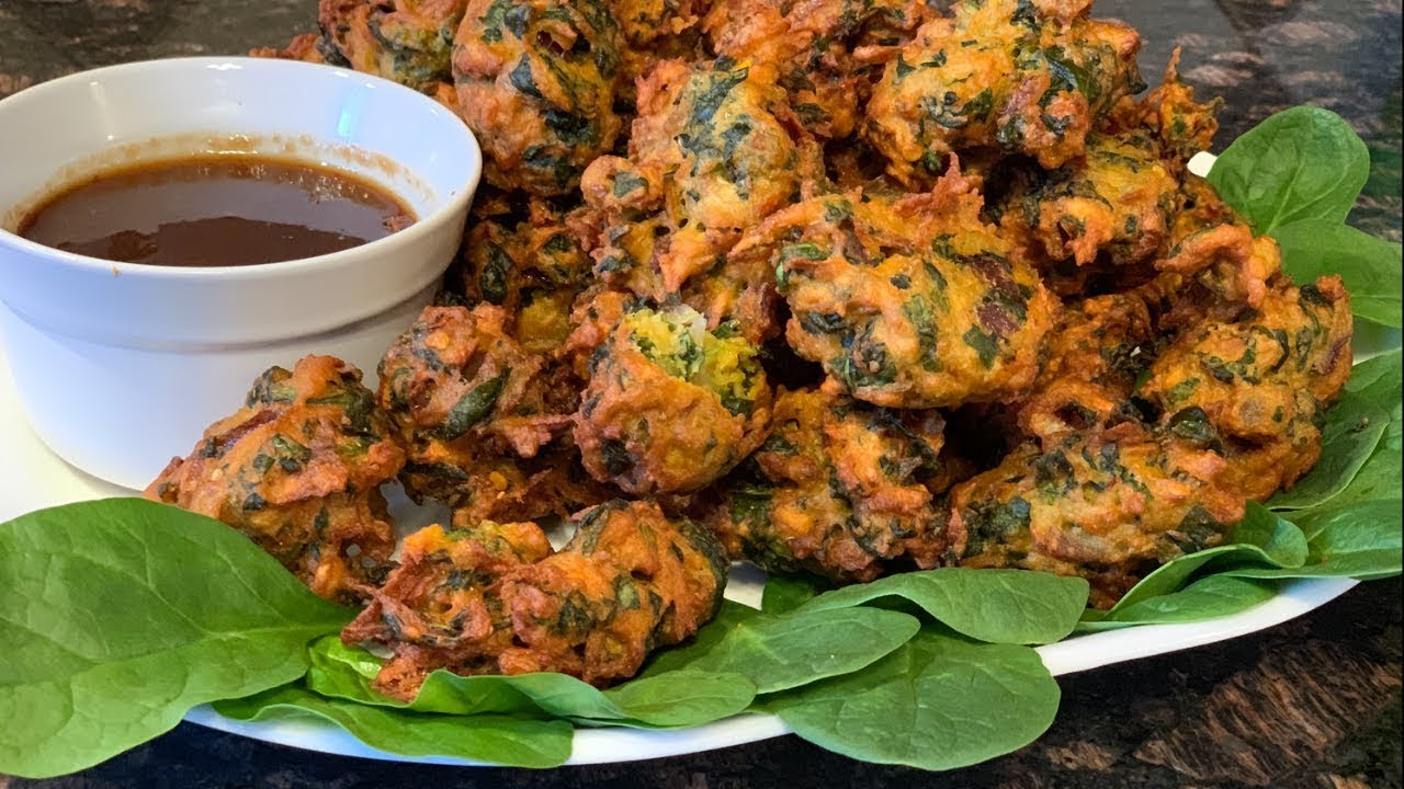 Crispy Pakora with Spinach and Sweet Potato Recipe [Gluten-Free, Vegan ...