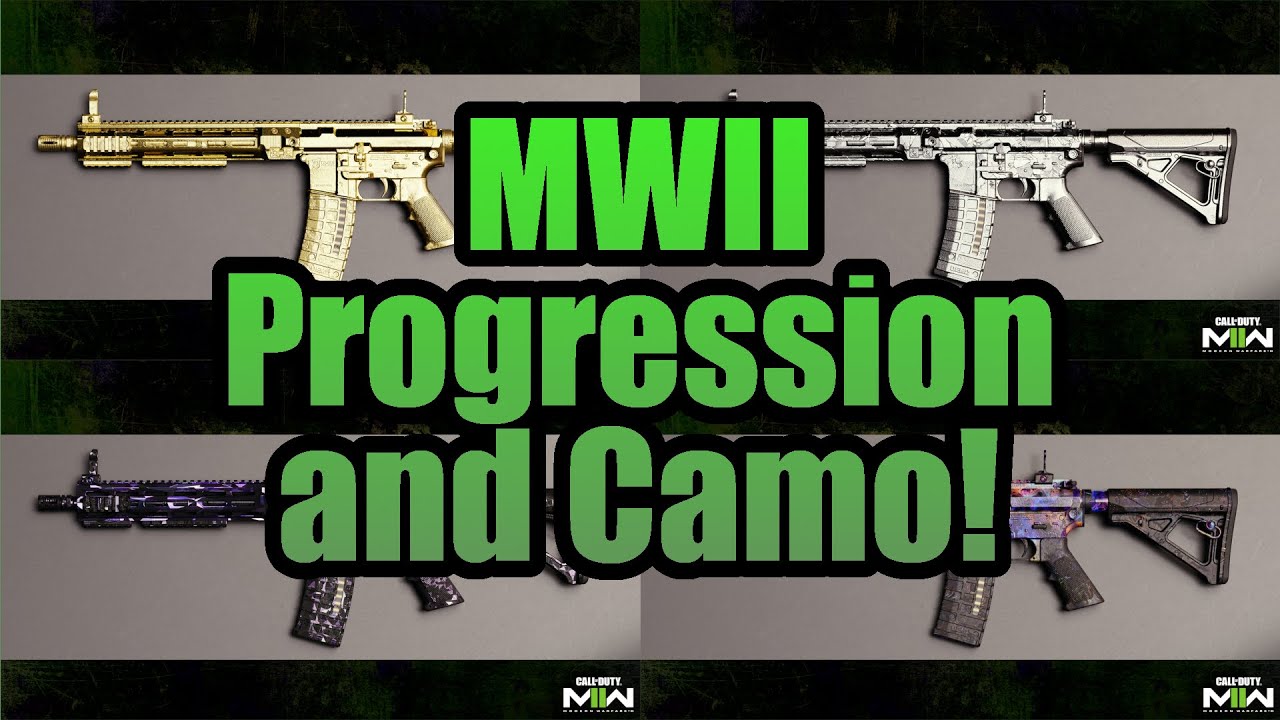 MWII Progression, Camos, and More! - YouTube