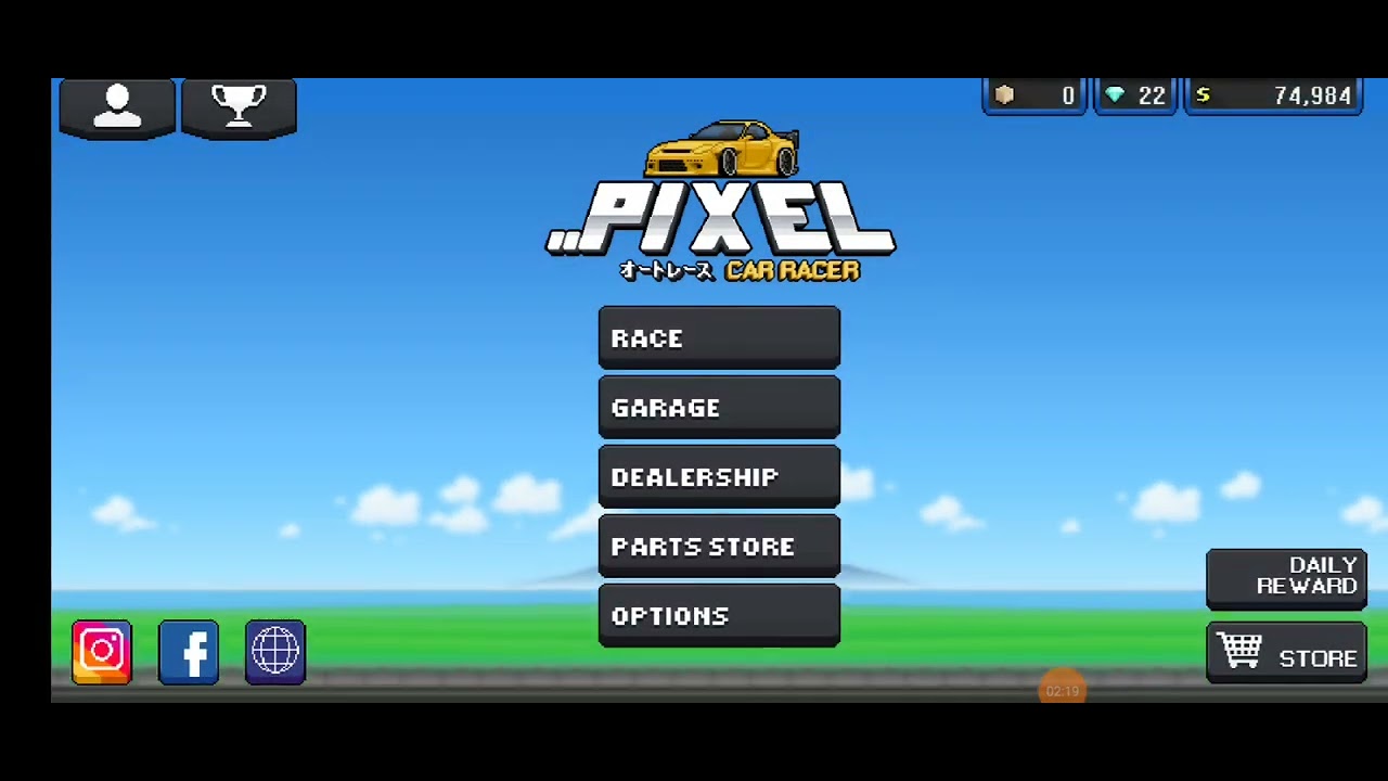 Testando meu max speed no pixel car race #pixelcarracer - YouTube