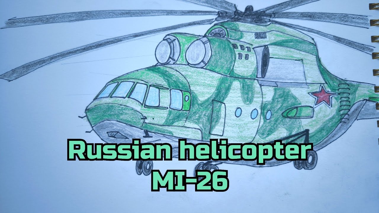 How to Draw | Russian Helicopter MI-26 - YouTube