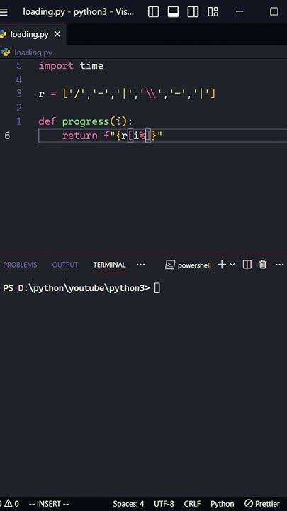 python download animation in console #shorts #coding #python #programming #programmer # ...