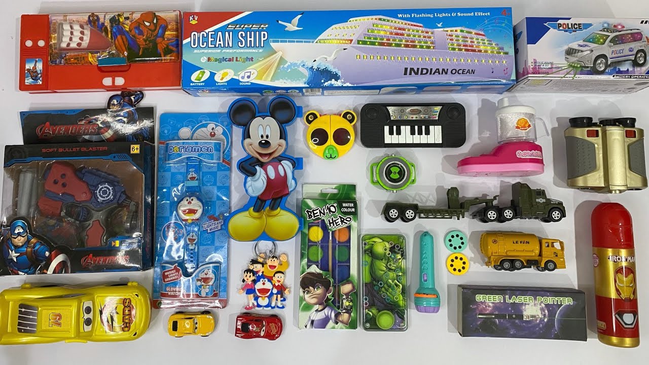 Ultimate Collection of Toys😱Cruise Ship, Police Car, Spiderman Pencil ...