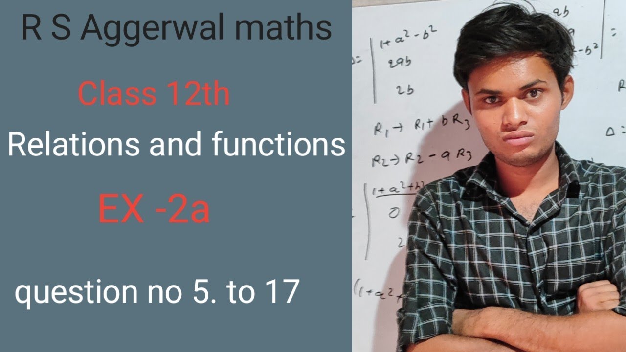 RS Aggerwal class 12th ex 2a / RS Aggerwal maths class 12 chapter 2a Q ...