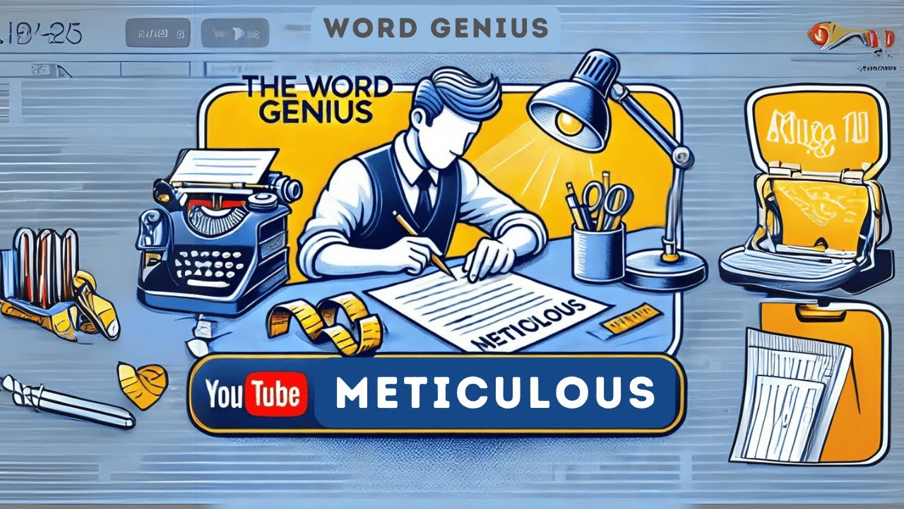 Define 'Meticulous' Fun Vocabulary The Word Genius - YouTube