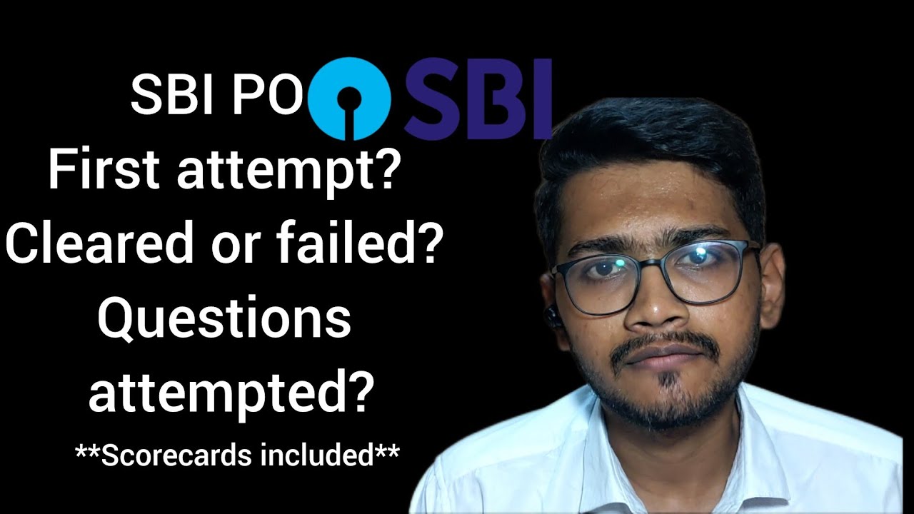 My SBI PO result ? Scorecard? Cleared? Attempts? - YouTube