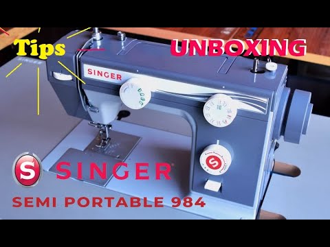 Tips Pemakaian Pertama kali Mesin Jahit SINGER 984 UNBOXING - YouTube