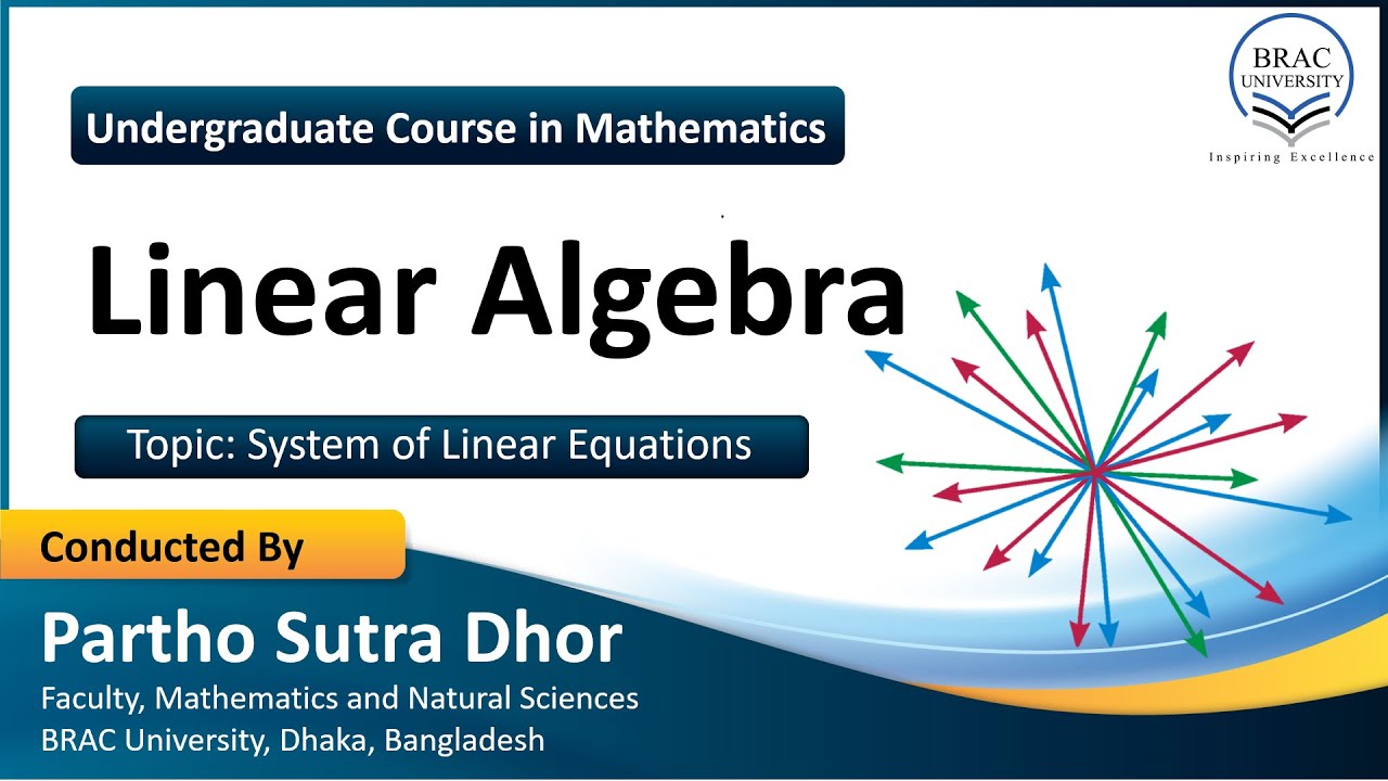 System of Linear Equations | Linear Algebra - YouTube