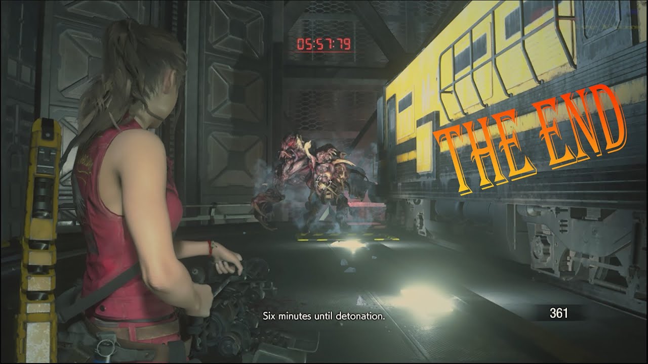 Fight With G(Stage4) - Resident Evil 2 {Claire} - Gameplay #END - YouTube