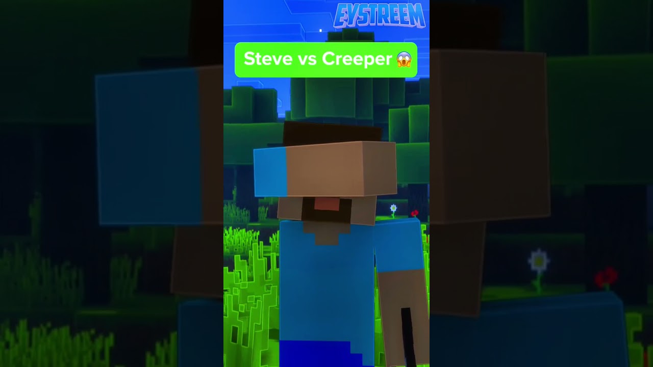 STEVE vs CREEPER in MINECRAFT #minecraftmemes #minecraft # ...