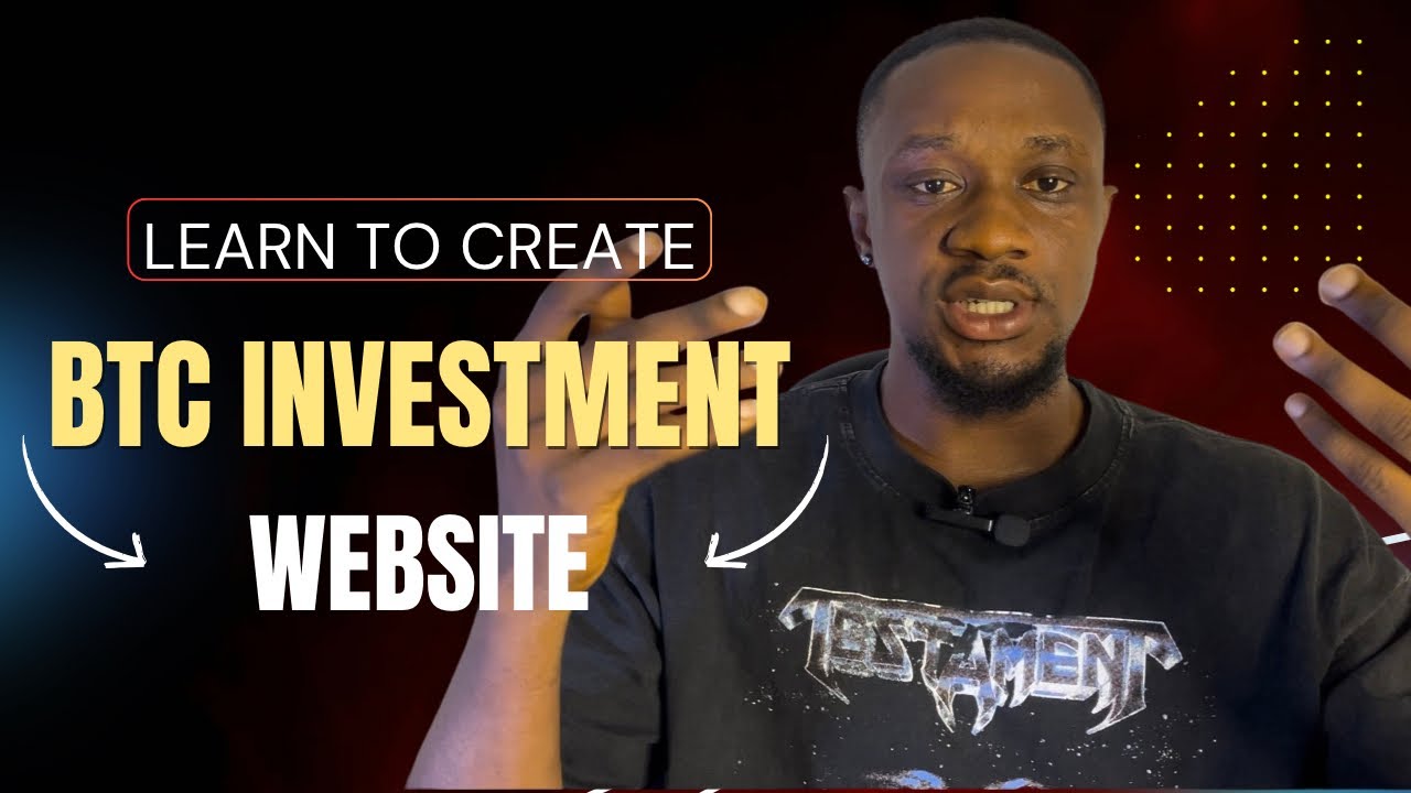 How to create a BITCOIN investment Website - YouTube