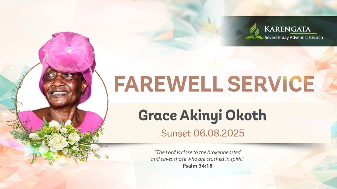 Grace Akinyi Okoth 1949- 2025 || Farewell service - YouTube