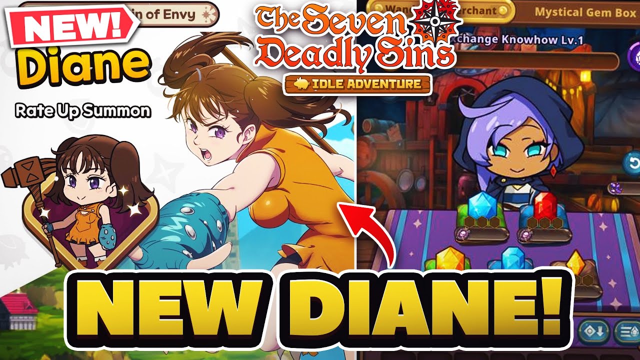 NEW *DEBUFFER* LEGENDARY DIANE IS HERE! New Update! | 7DS: Idle ...