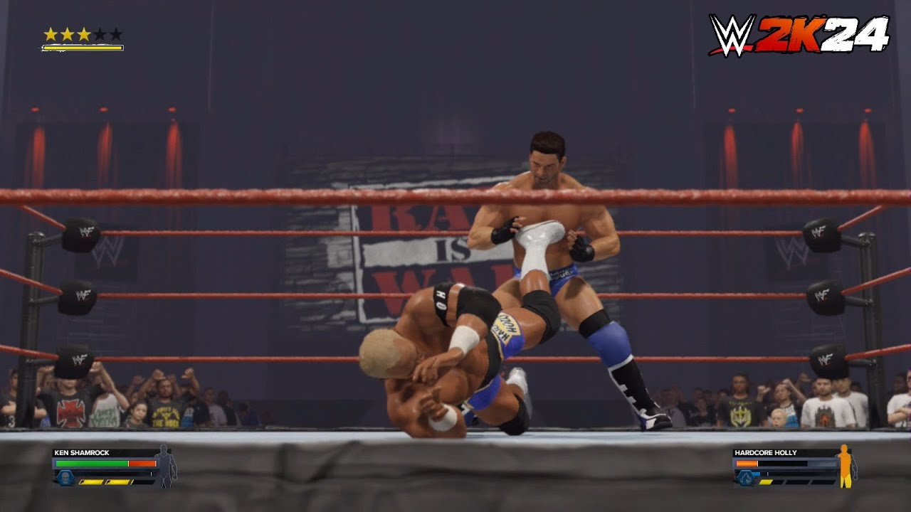 WWE 2K24 - Ken Shamrock vs. Hardcore Holly | Raw Is Owen - YouTube