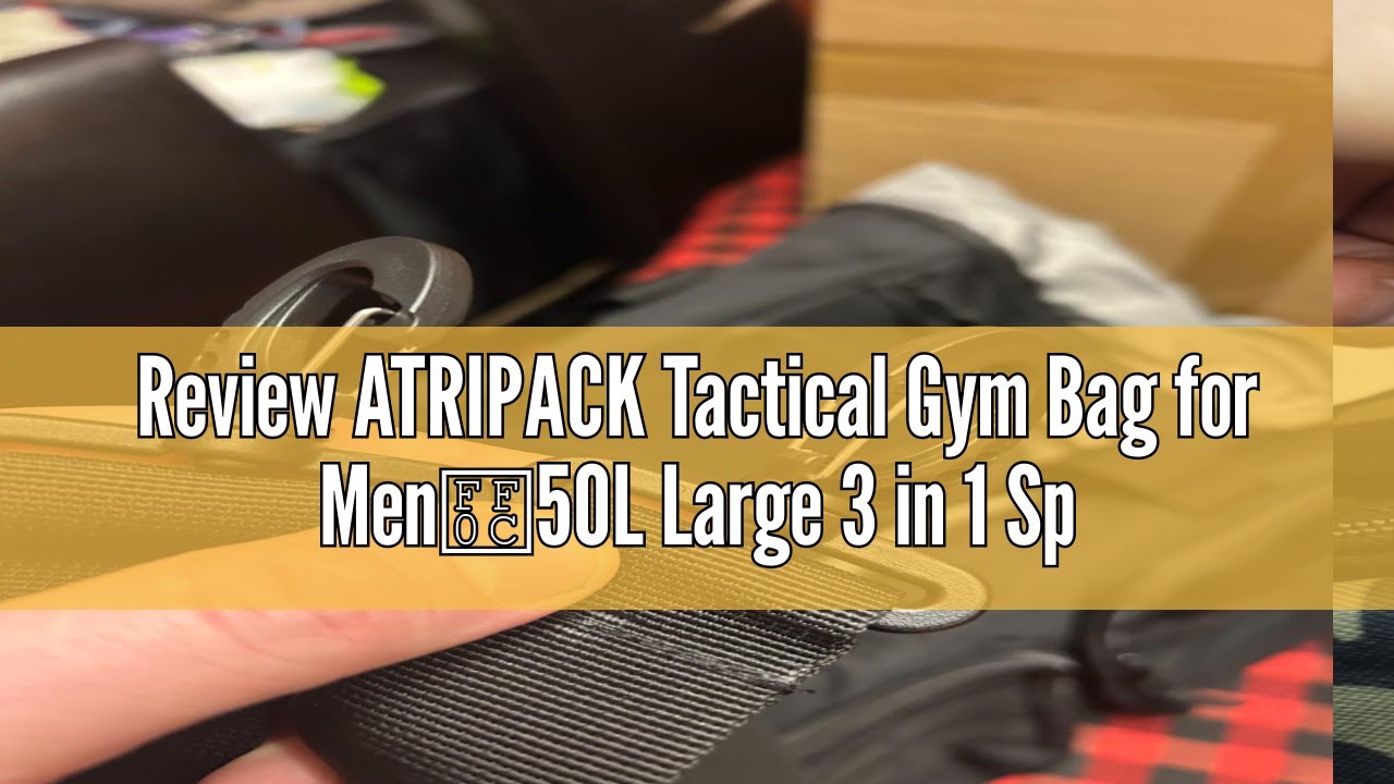 Review ATRIPACK Tactical Gym Bag for Men，50L Large 3 in 1 Sports Duffle ...