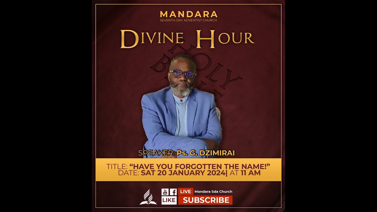 Pastor G. Dzimiri || Title : "Have you forgotten the Name!" || 20 ...