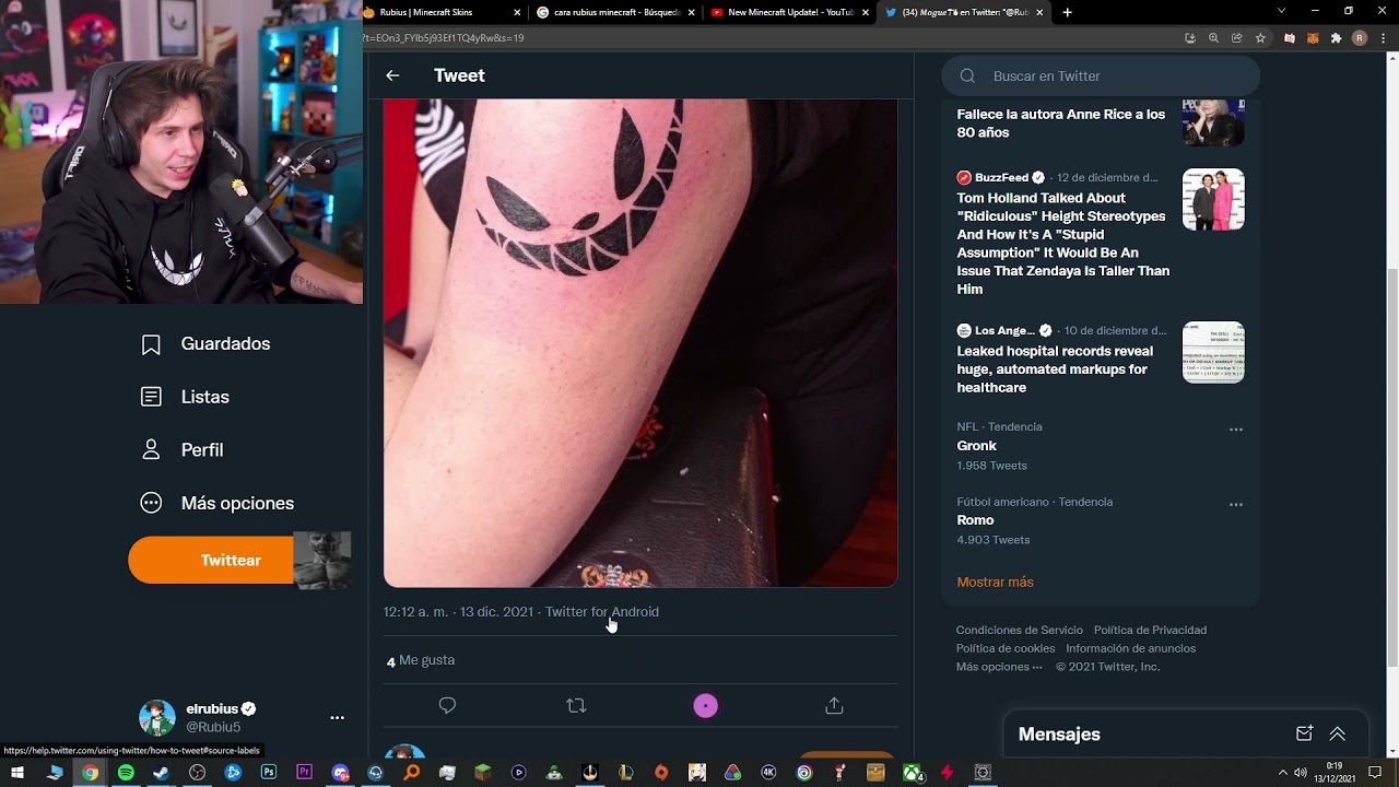 Seguidor de Rubius se Tatuó el Logo de Mad Kat...😱😳 - YouTube
