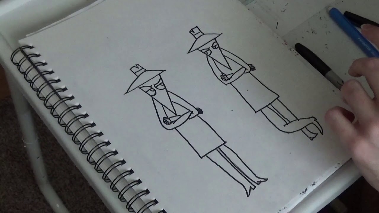 Speed Drawing - Spy Vs. Spy (MAD/Cartoon Network) - YouTube