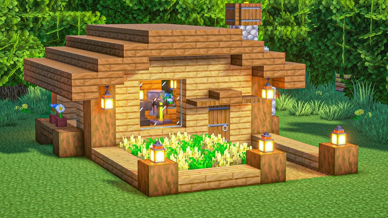 Minecraft: How To Make Survival House Tutorial 🏠 - YouTube