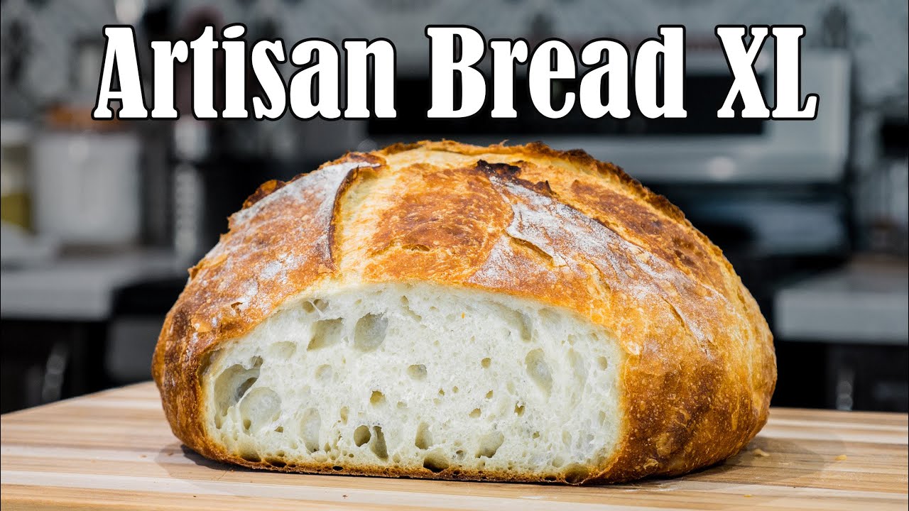 Artisan Bread XL | Extra Large and Flavorful Homemade Bread - YouTube