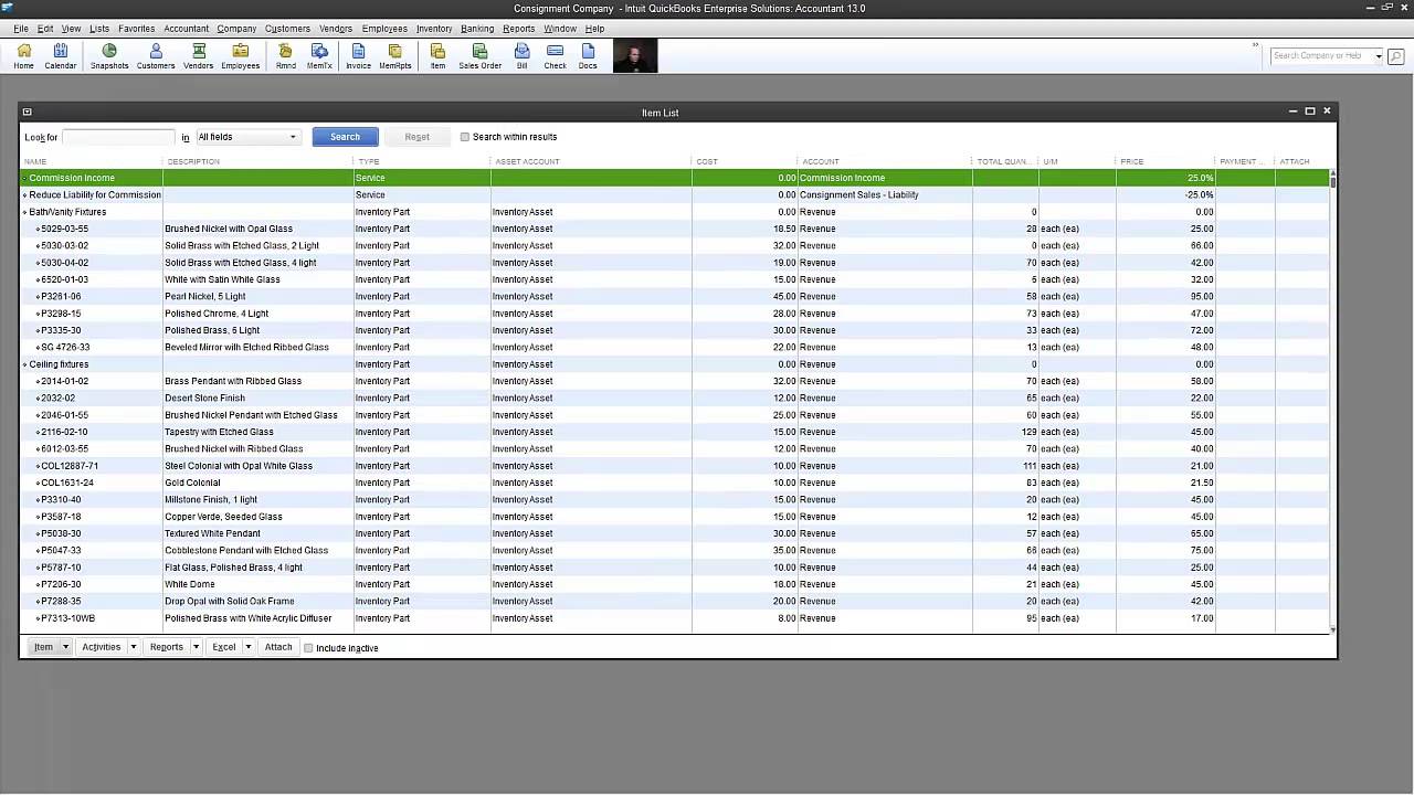 Sleeter Consignment Goods Part 3 - Consignee -- Setting up Accounts and ...