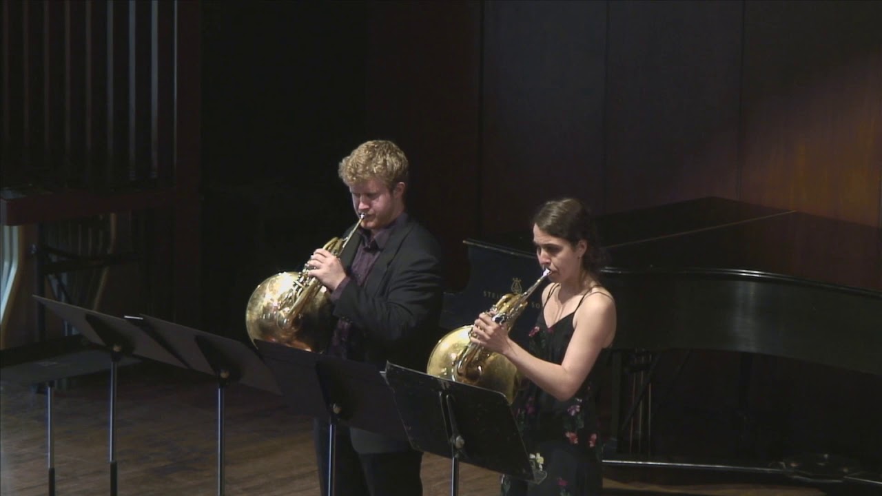 French Horn Concert duo No 6 ''Akh Mare'' Petros Shoujounian - YouTube
