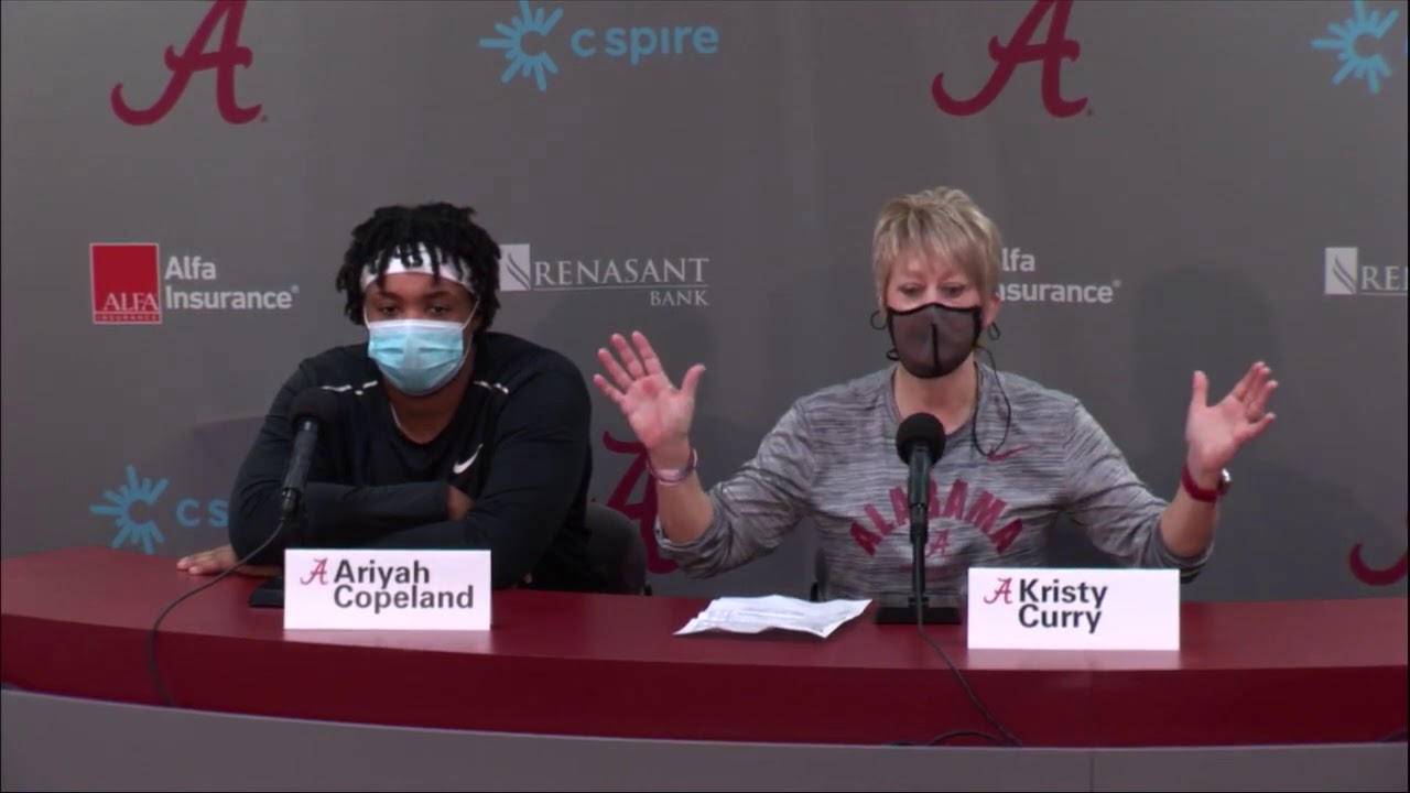 LSU Post-Game: Ariyah Copeland & Coach Curry - YouTube