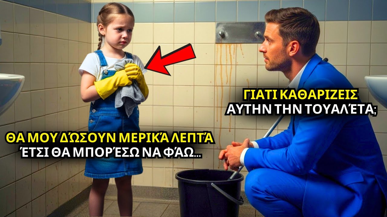 Μοναχικός εκατομμυριούχος είδε ένα κορίτσι να καθαρίζει το σχολικό ...