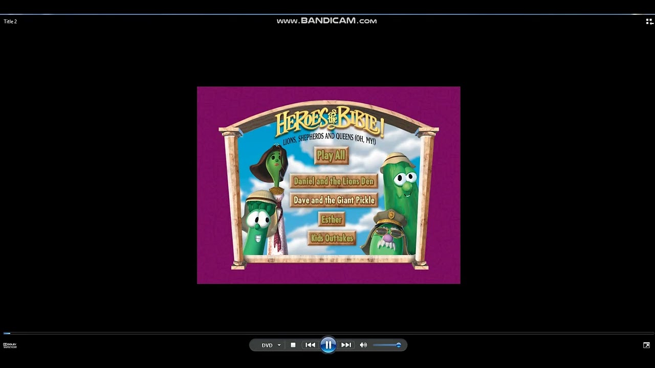 VeggieTales - Heroes of the Bible DVD Menu Walkthrough (Short) - YouTube