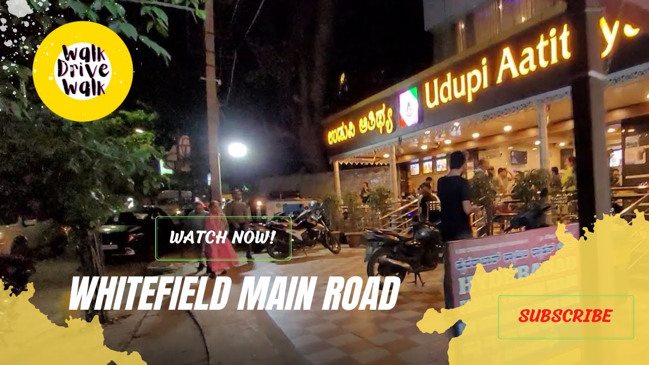 Whitefield Main Road | One of the Busiest Roads in Bengaluru | Evening ...