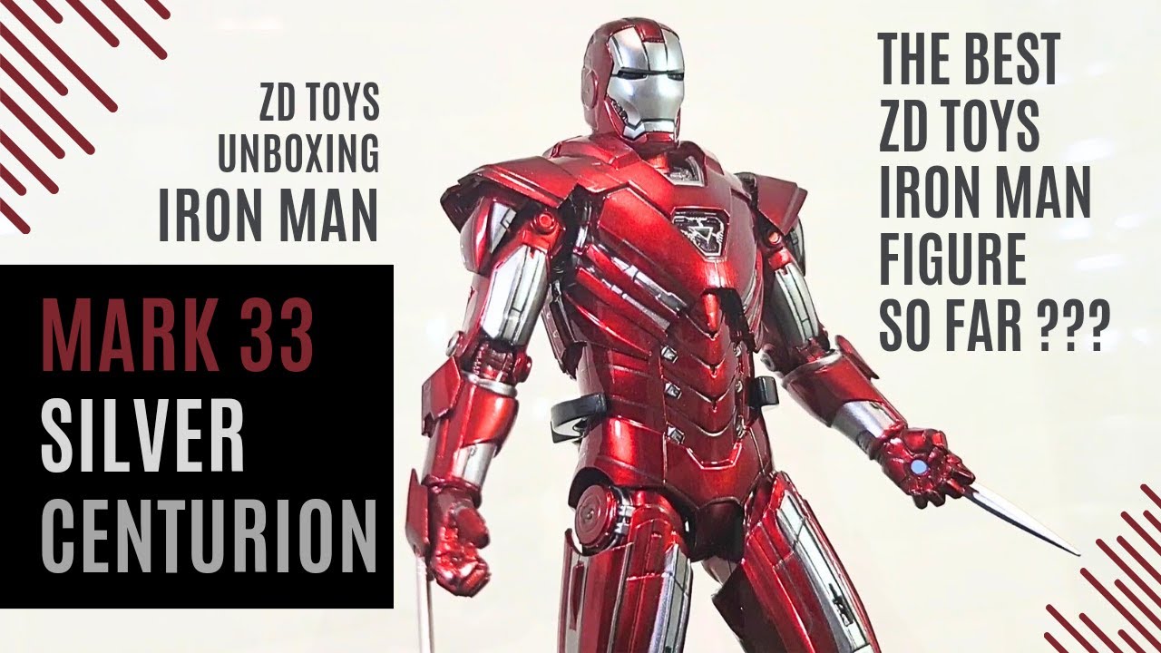 IRON MAN MARK 33 SILVER CENTURION ZD TOYS UNBOXING REVIEW | IRON MAN ...